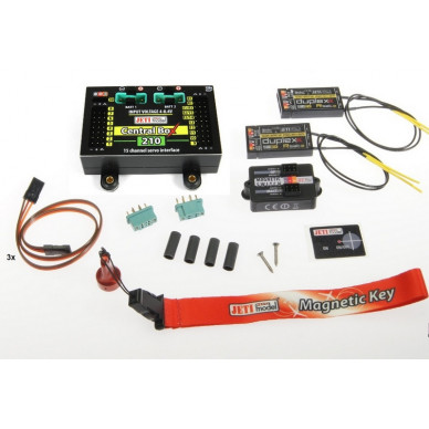 Central Box 210 + 2x Rsat2 + Interrupteur magnétique JETI